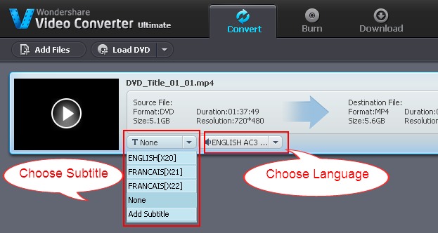 Movie language converter-Change/select foreign language of a movie